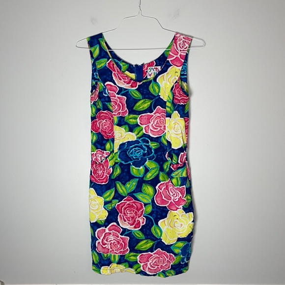 Jam's World | Dresses | Vintage Jams World Floral Rose Neon Sheath ...